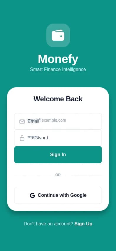 Monefy Finance Dashboard