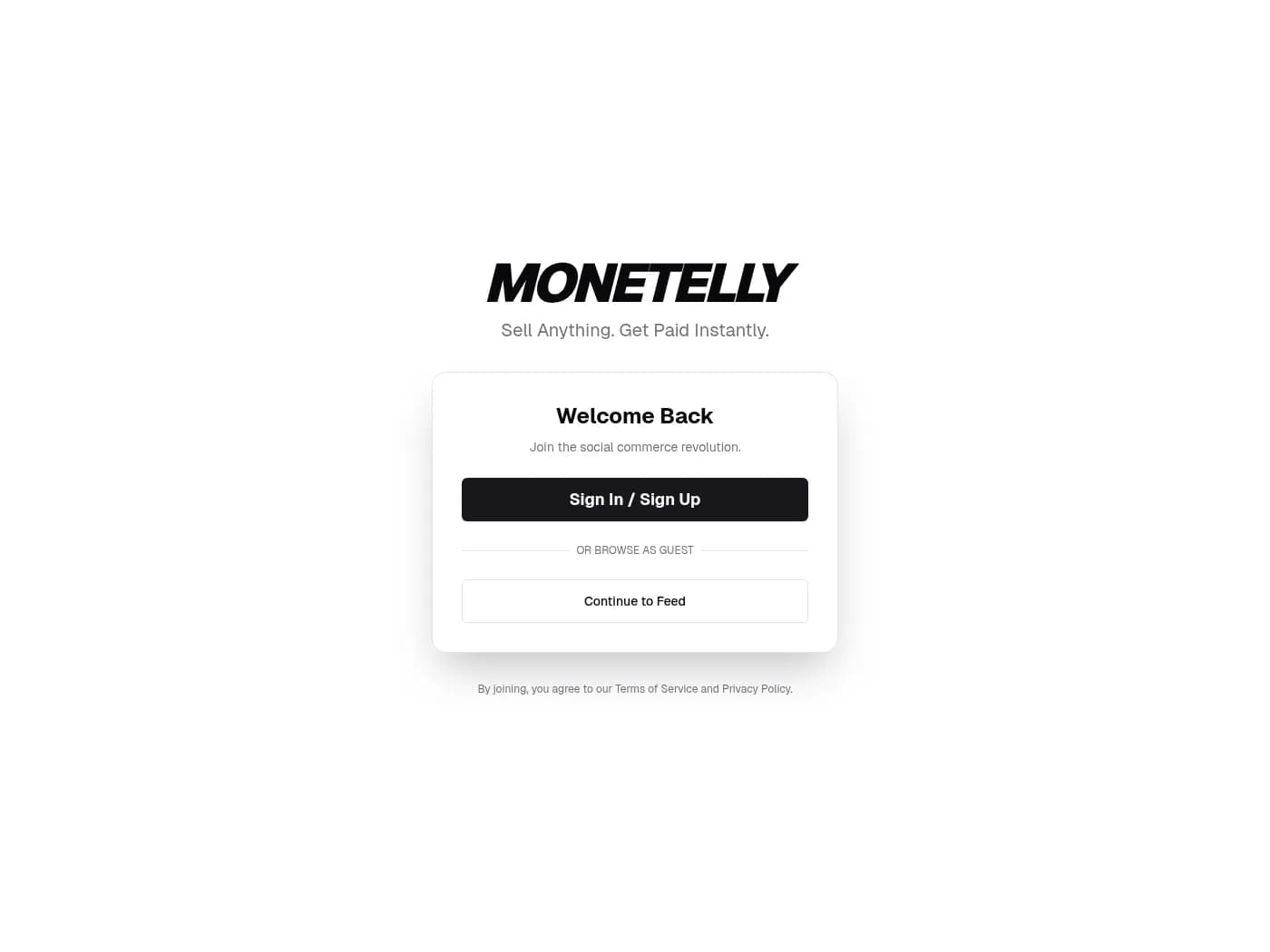 Monetelly Social Commerce