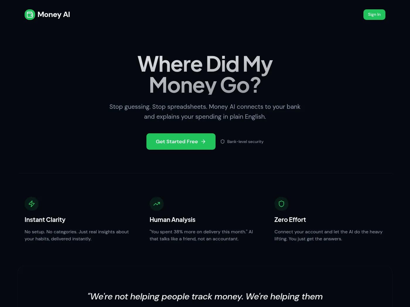 Where Did My Money Go?