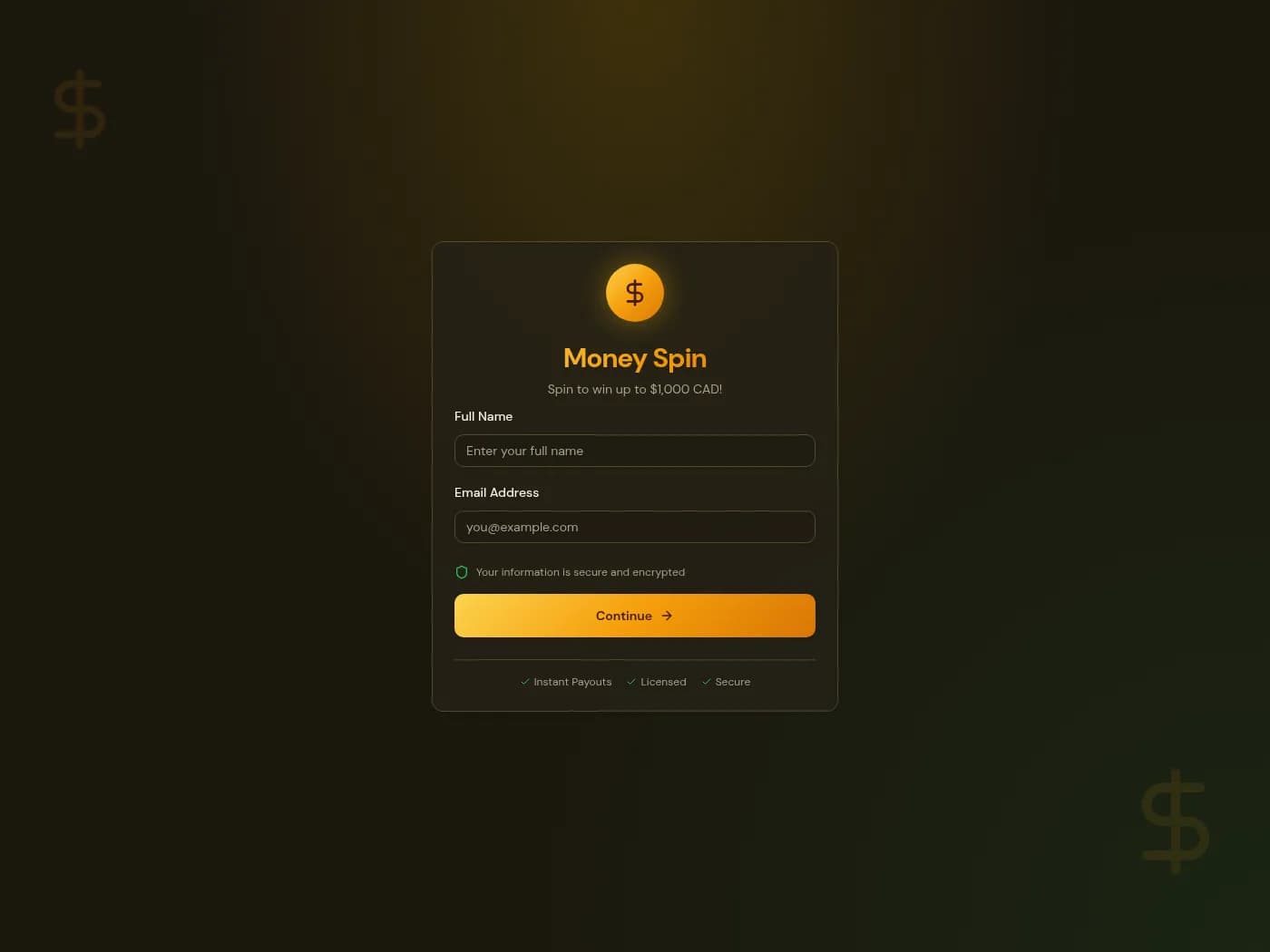 Money Spin App