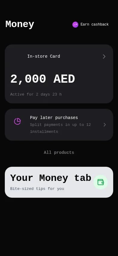 Money Tab Mobile App