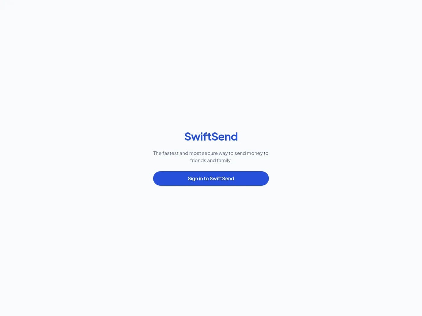 SwiftSend Money App