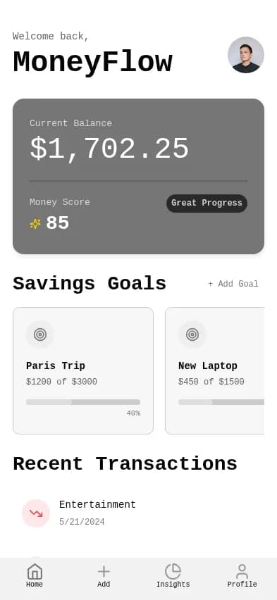 MoneyFlow Budget App
