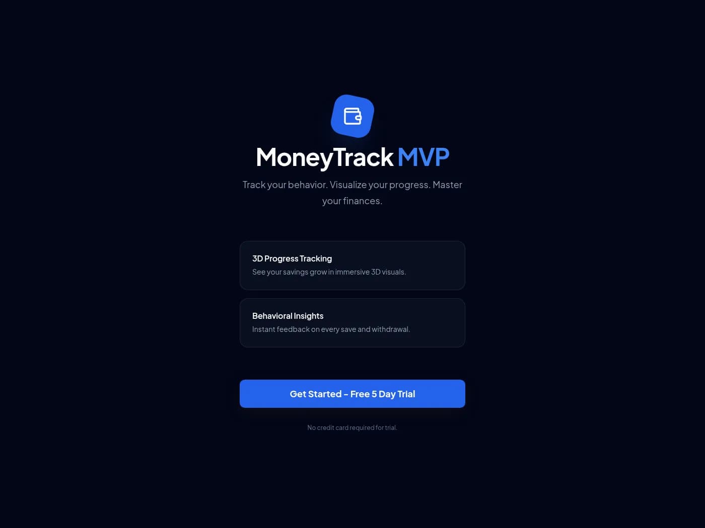 MoneyTrack MVP
