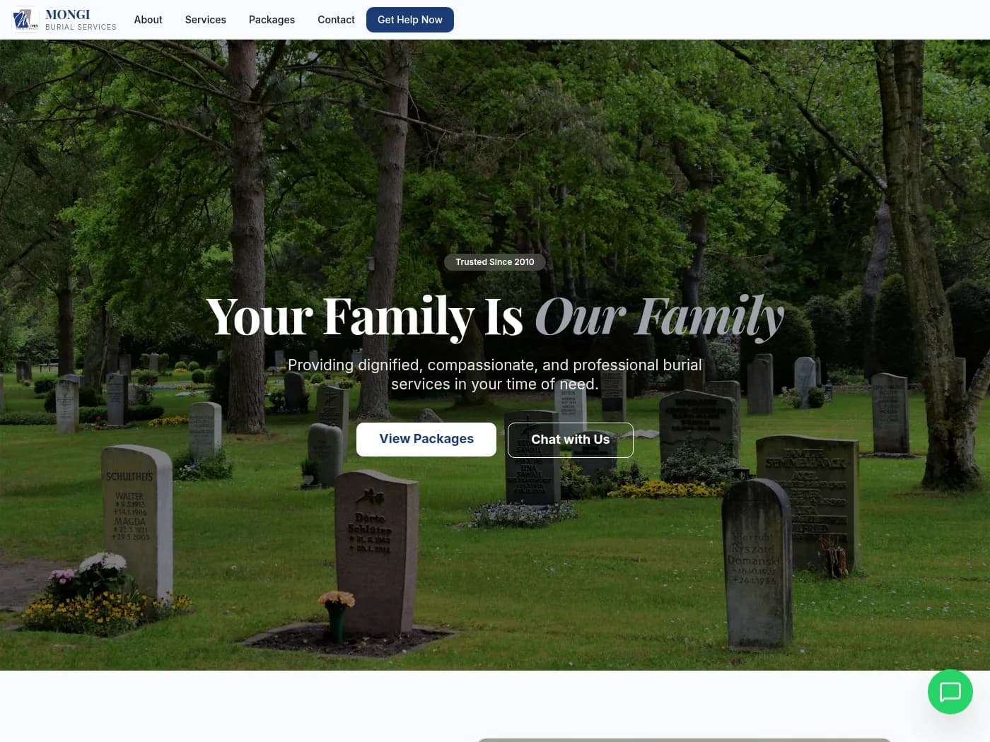 MONGI Burial Showcase