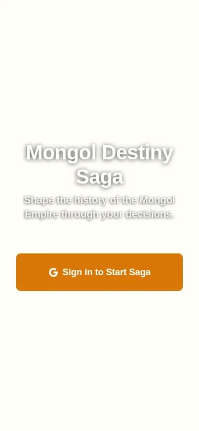 Mongol Destiny Saga