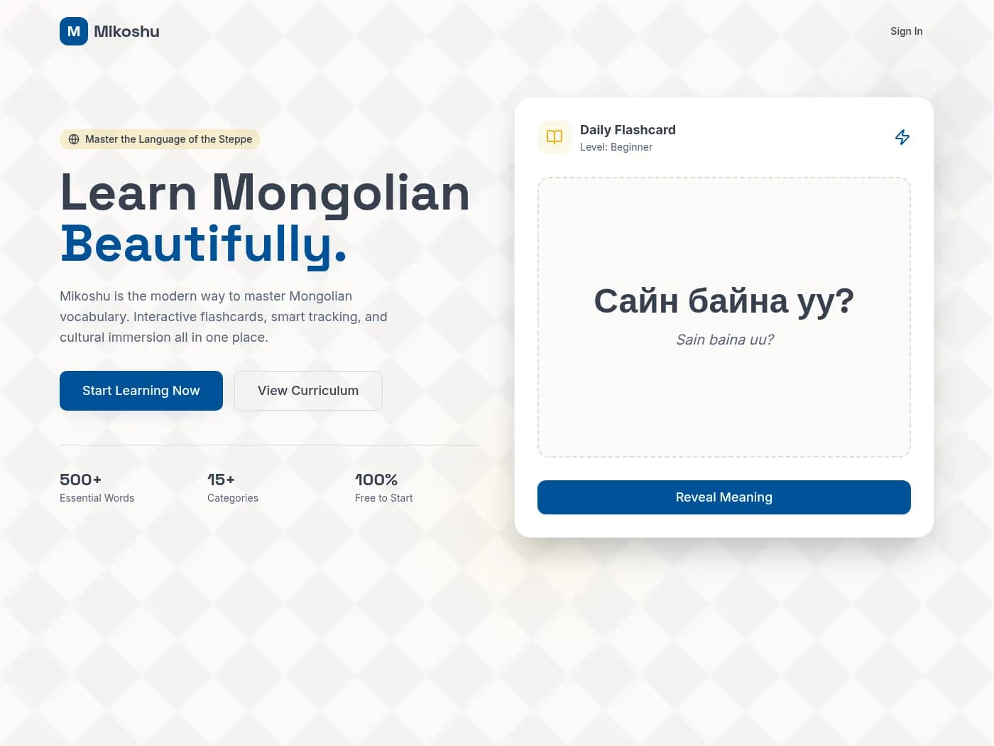 Mongolian Language App