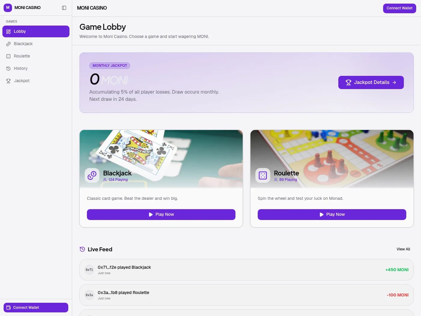 Moni Crypto Casino