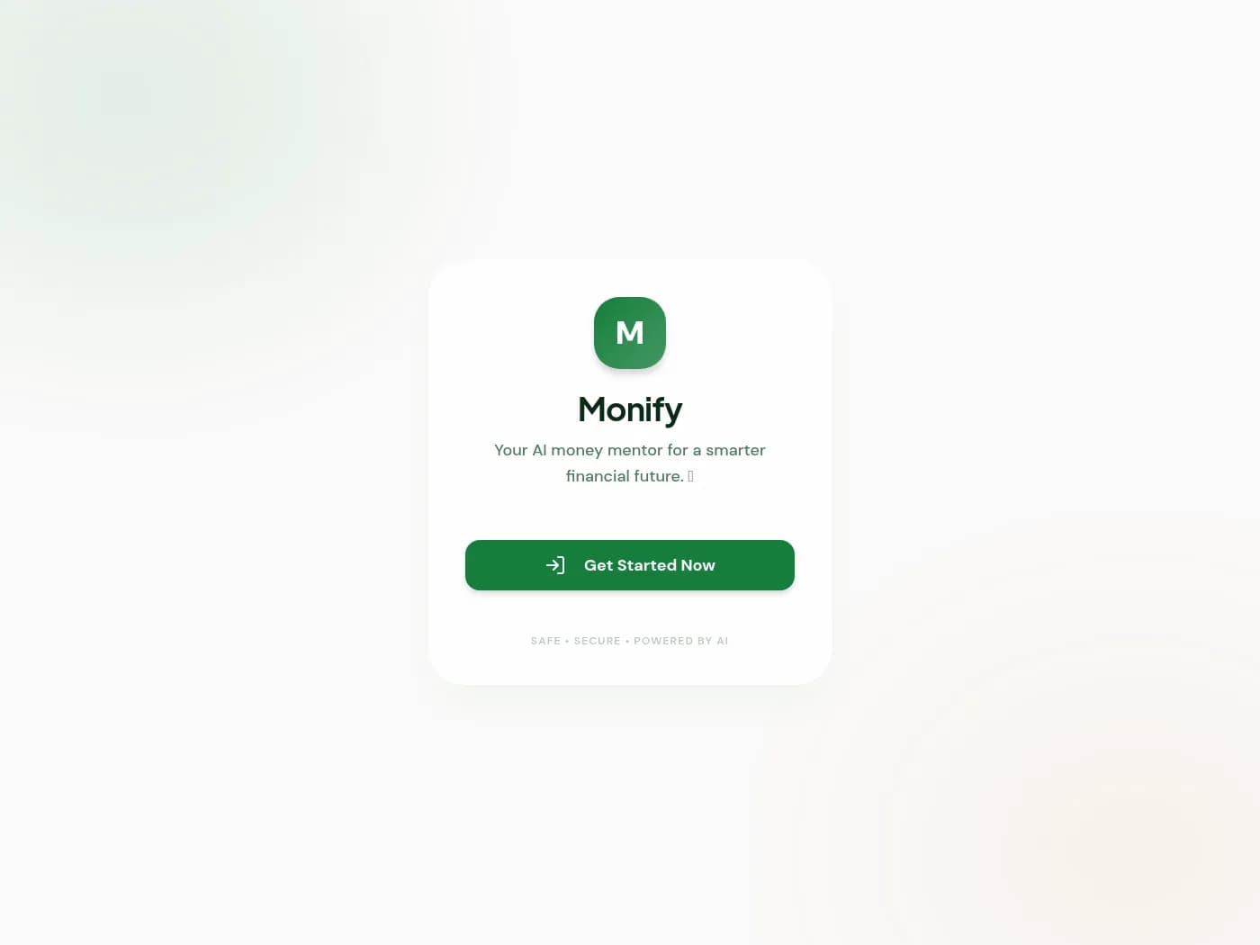 Monify: AI Money Mentor
