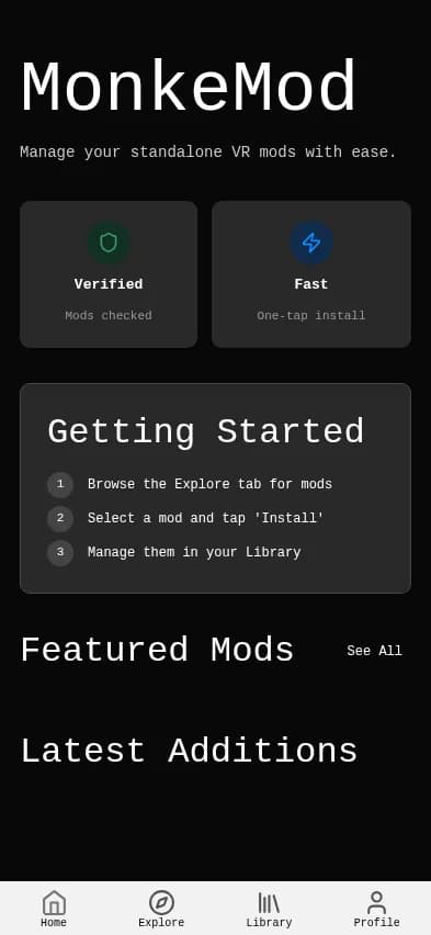 MonkeModManager Vr