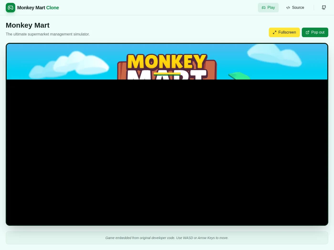 Monkey Mart Game Clone