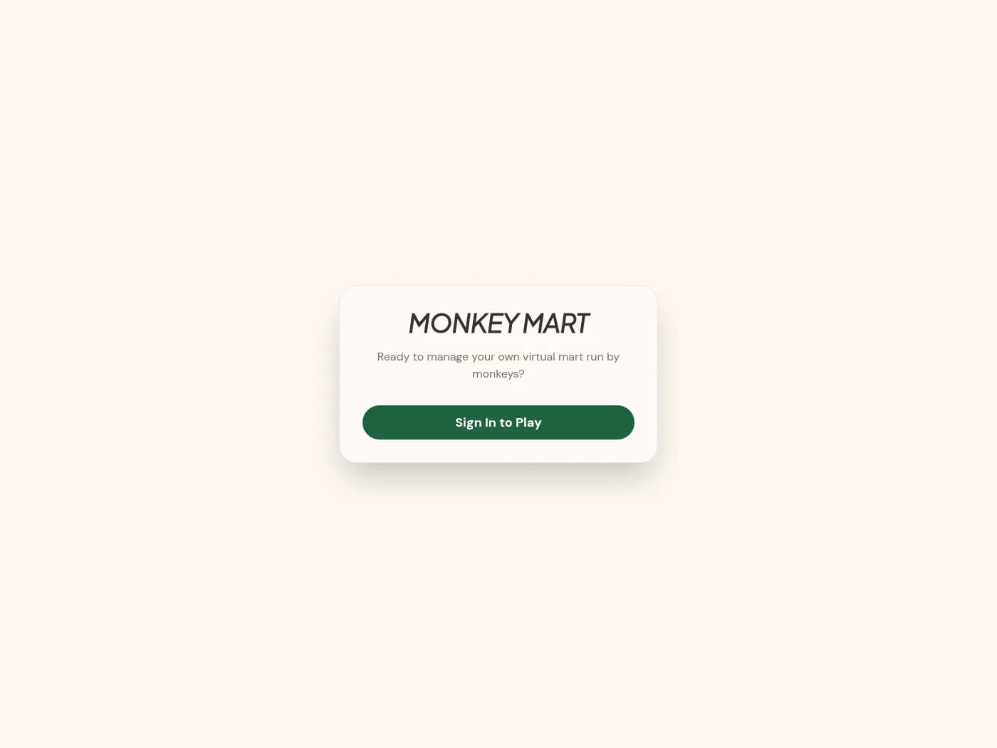 Monkey Mart Tycoon
