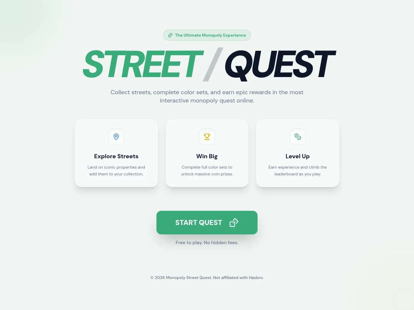 Monopoly Street Quest