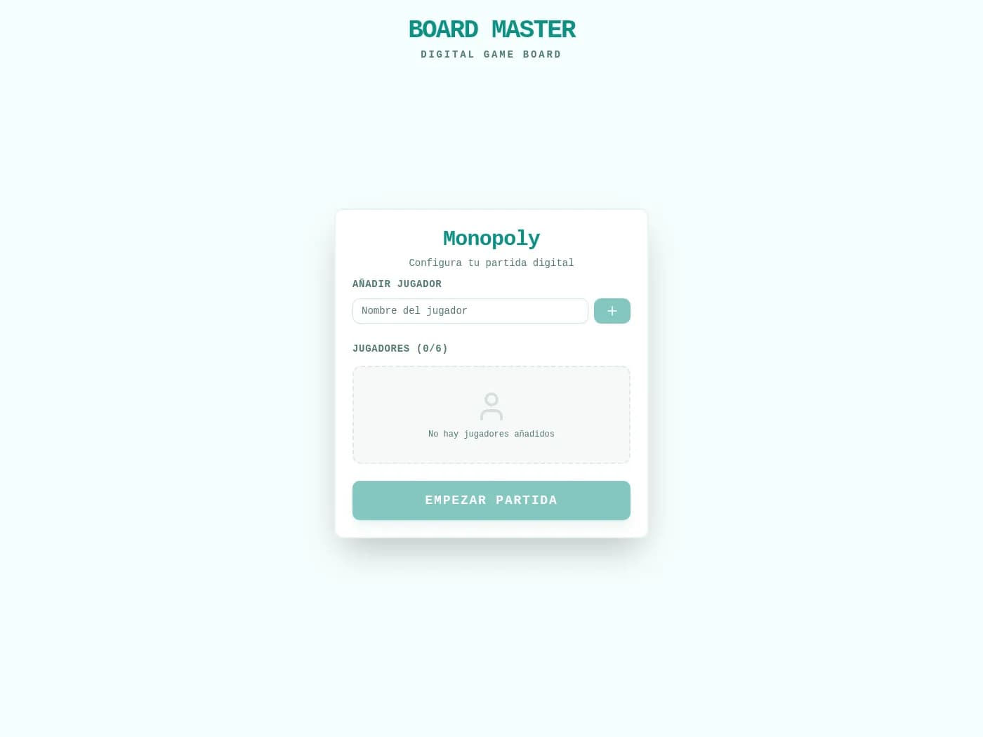 Monopoly PWA Board