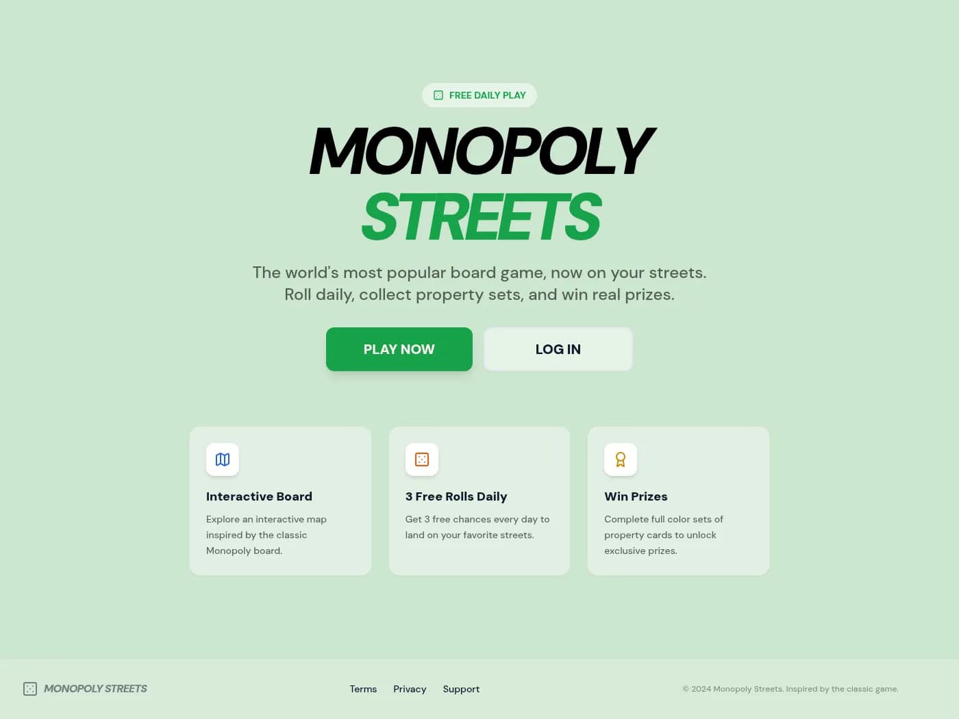 Monopoly Streets Game