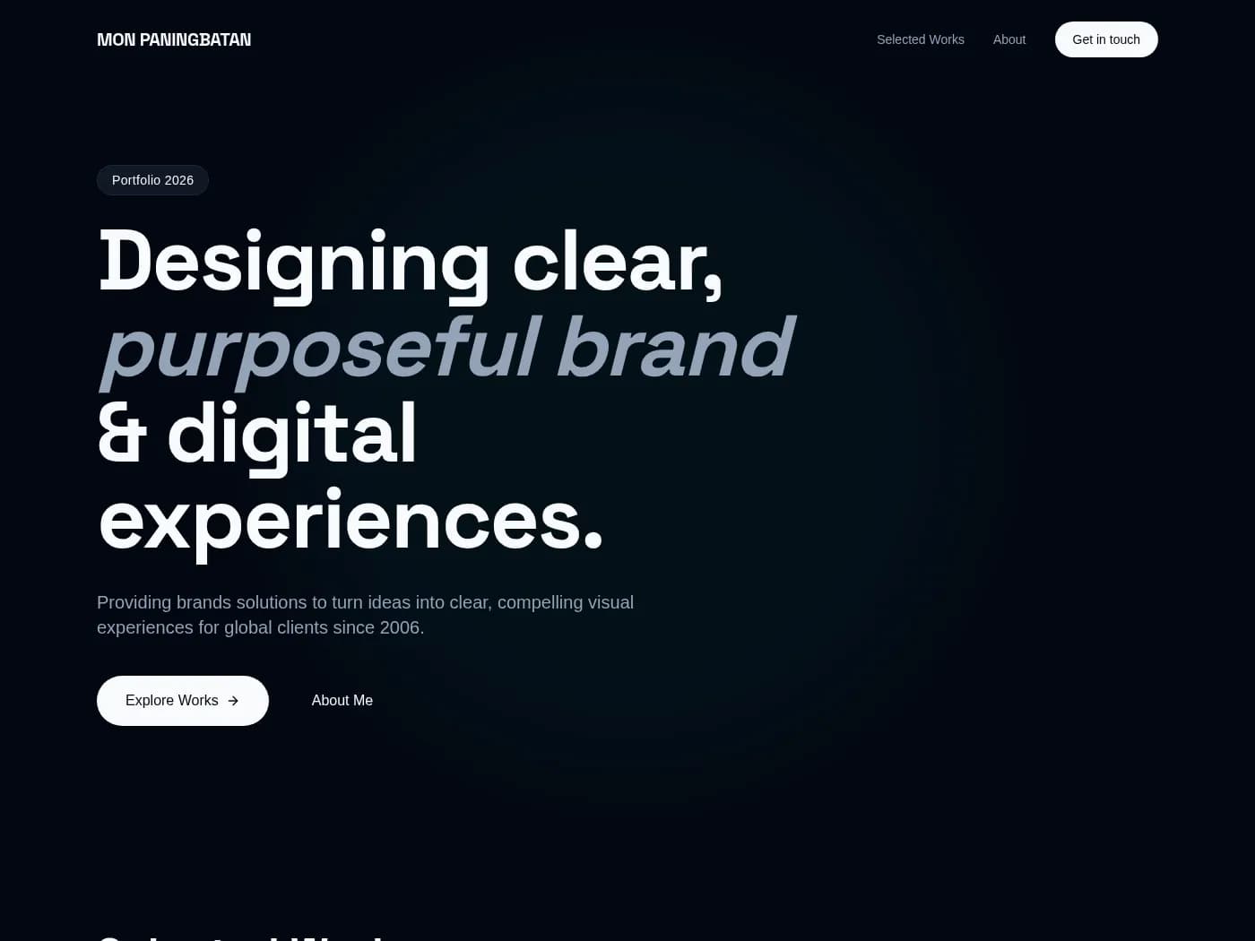 Monpaning Portfolio Redesign