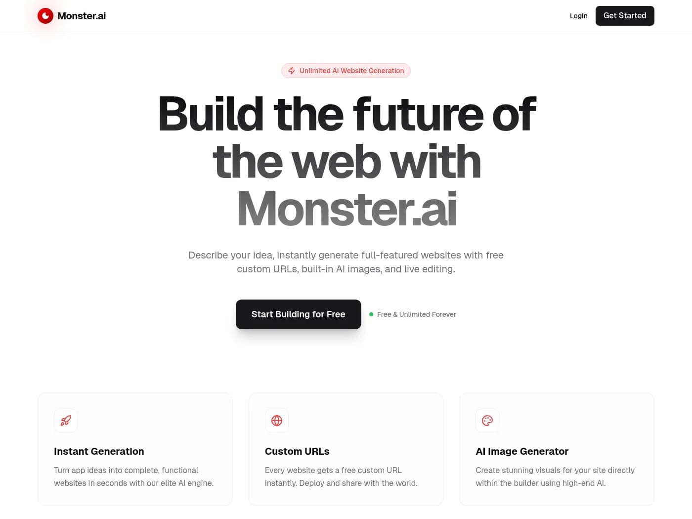 Monster.ai Website Builder