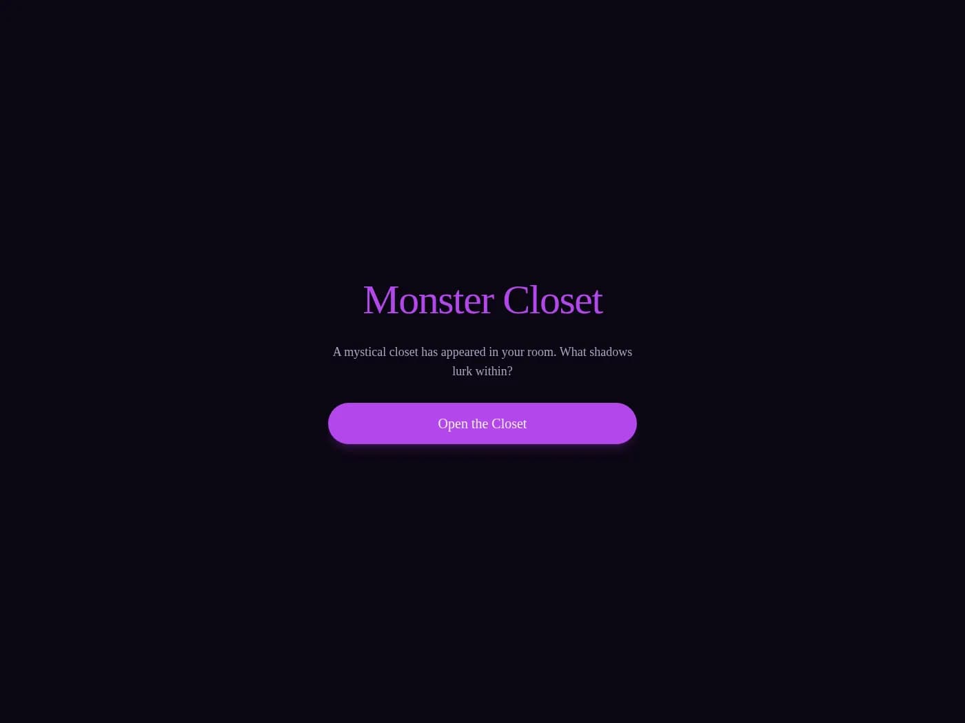 Monster Closet Dating Sim