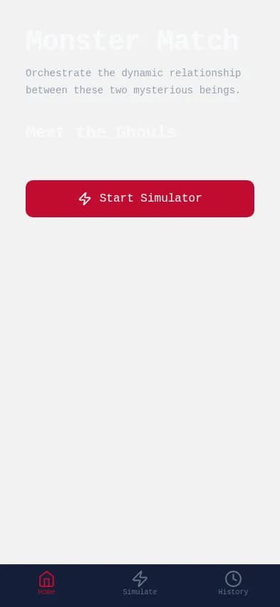 Monster Match Simulator