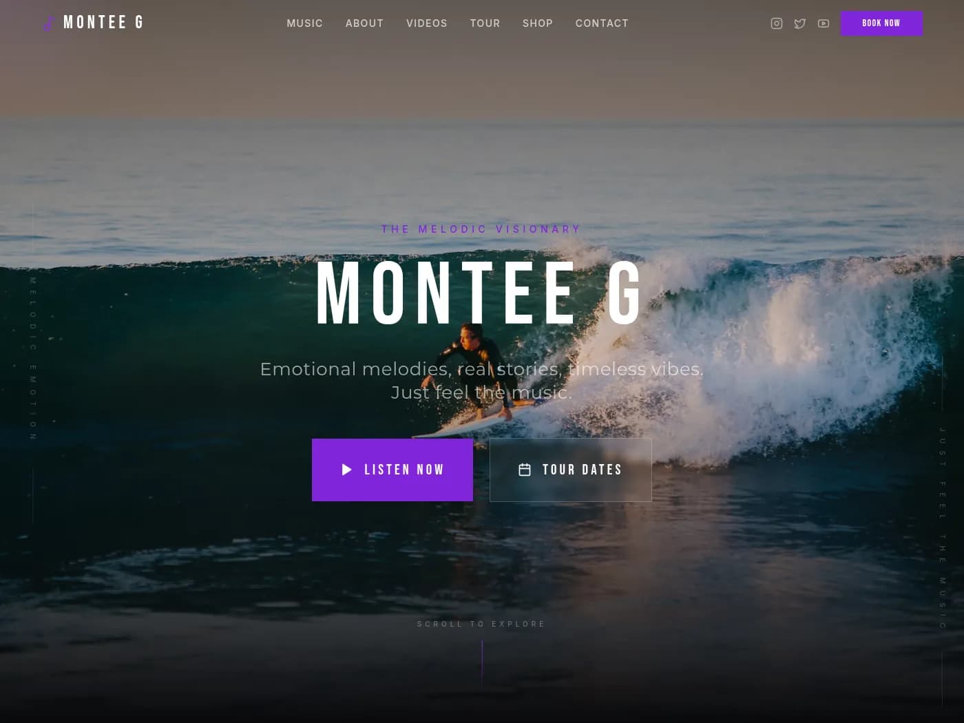Montee G Artist Website