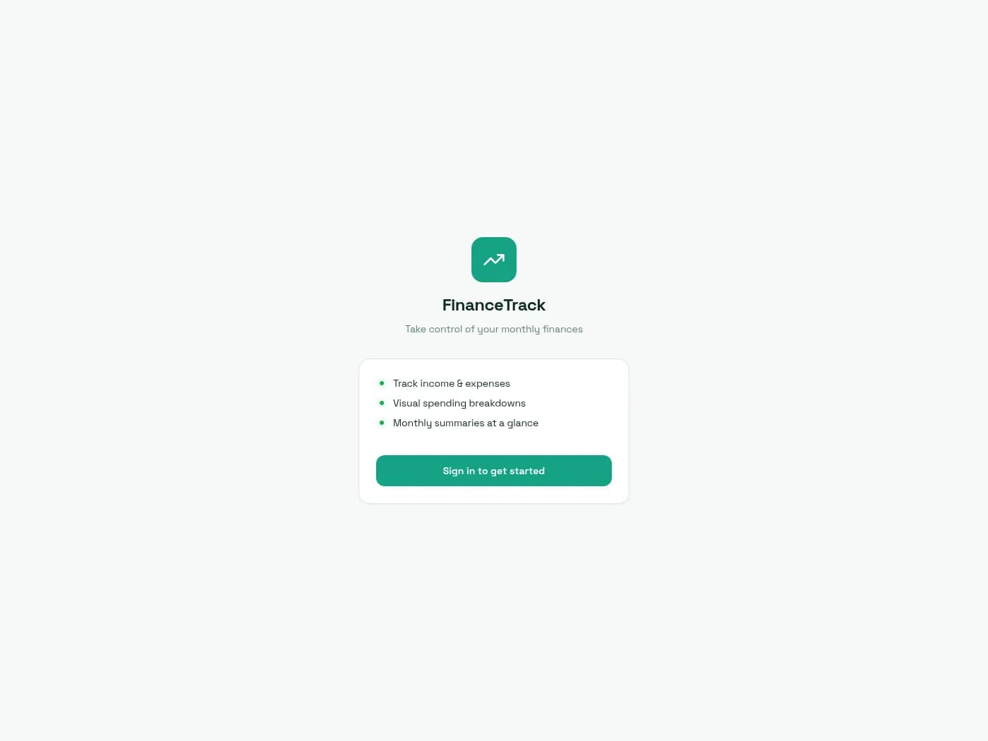 Finance Tracker App