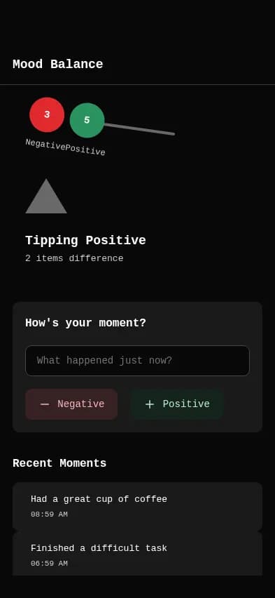 Mood Balance Tracker