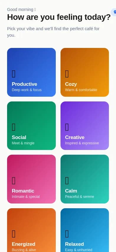 MoodCafé Finder