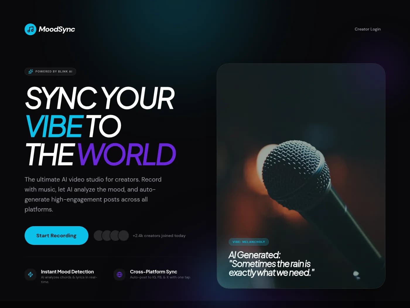 MoodSync Video Studio
