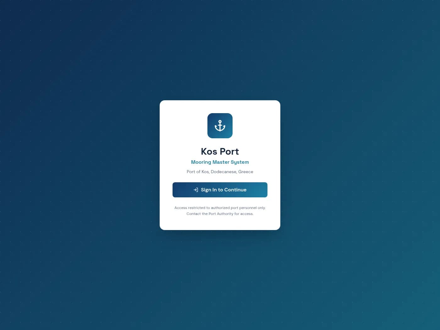 Kos Port Mooring Master
