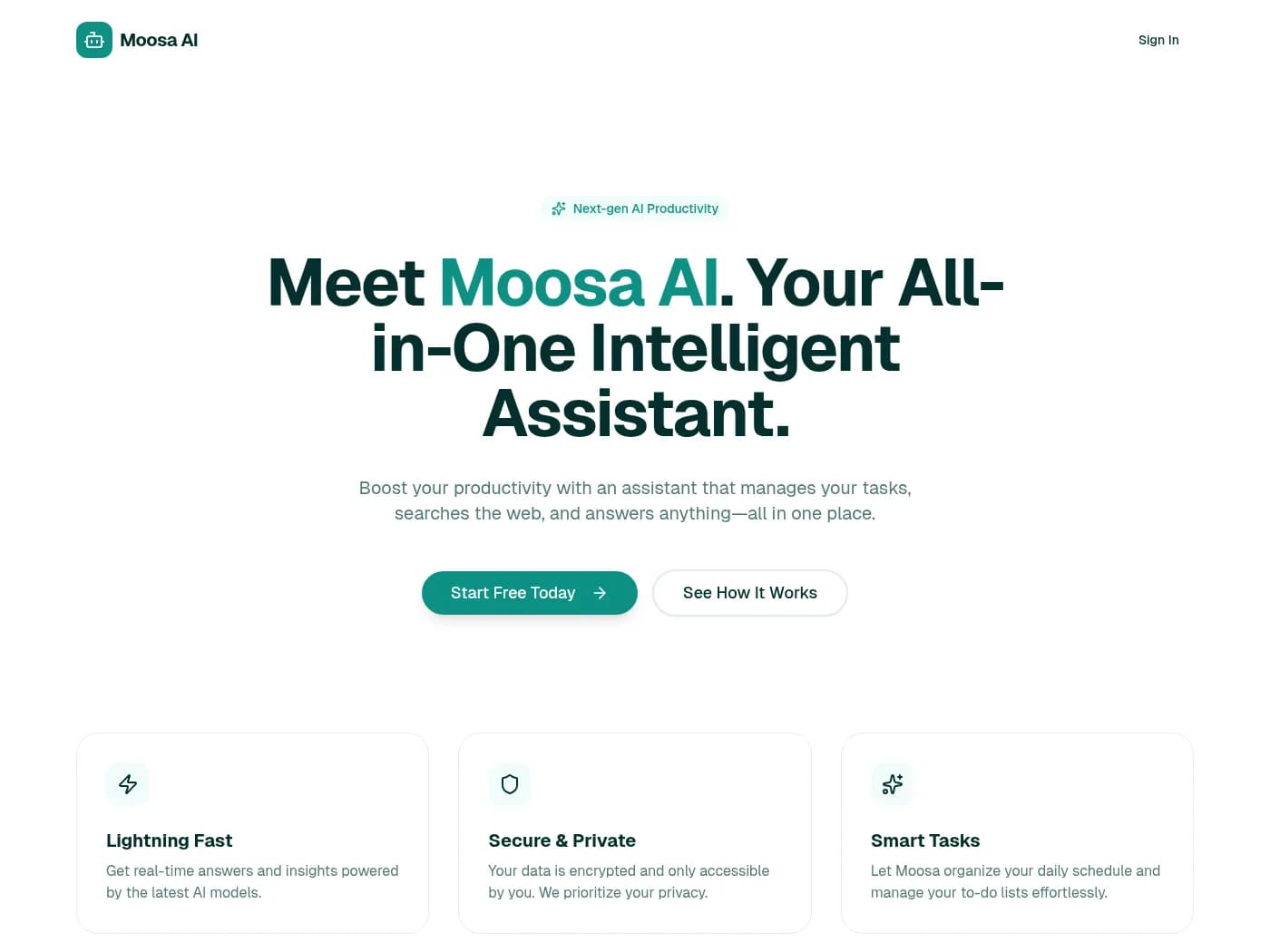 Moosa AI Assistant
