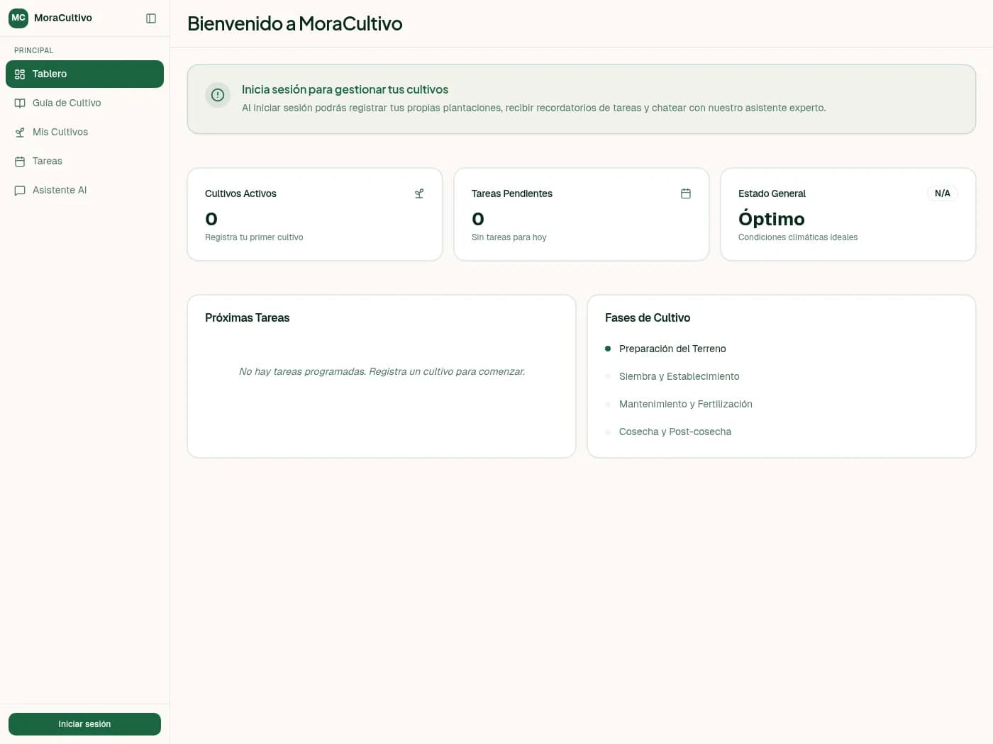 MoraCultivo App