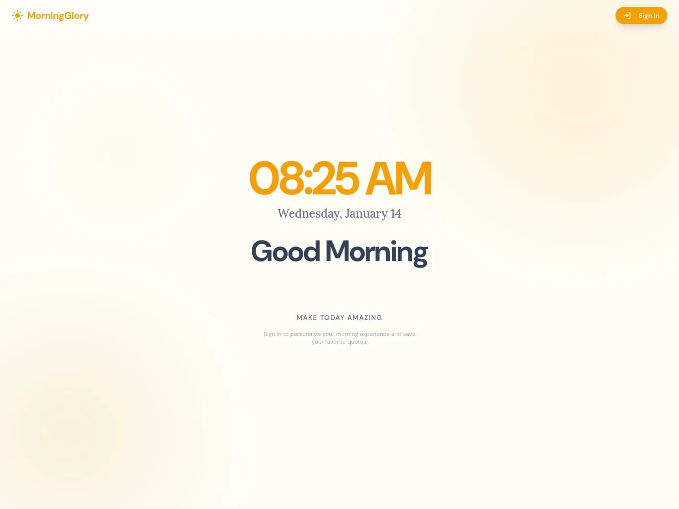 Morning Greeting App