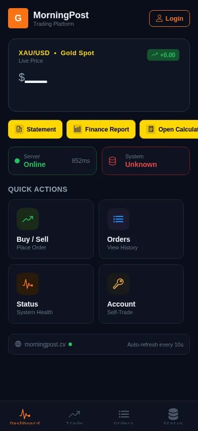 MorningPost Trading App