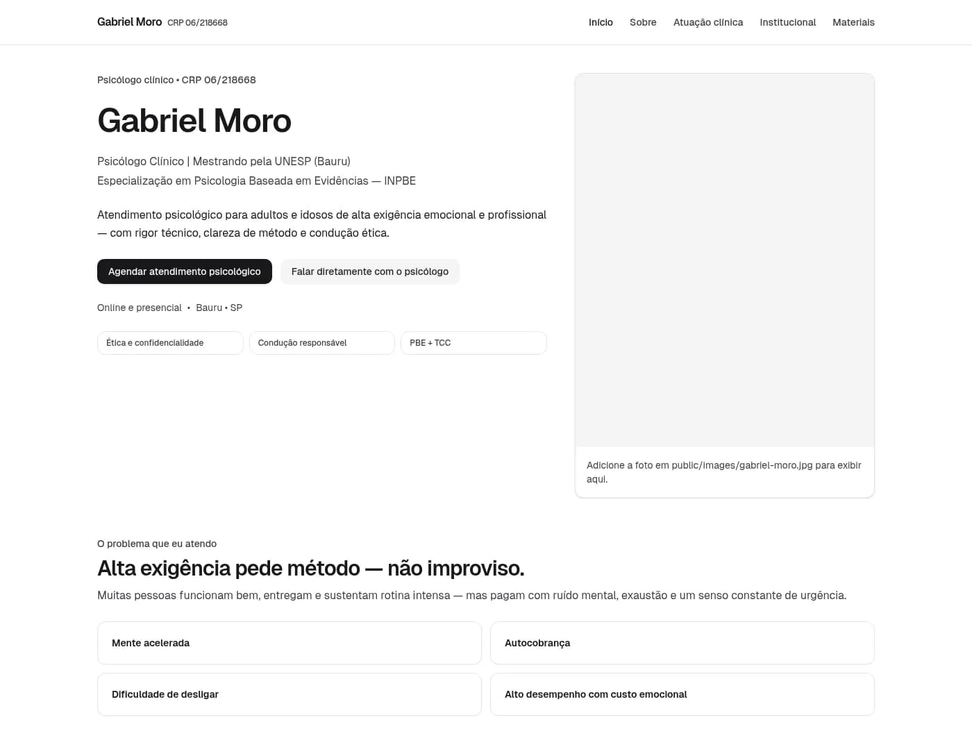 Gabriel Moro Unified Site