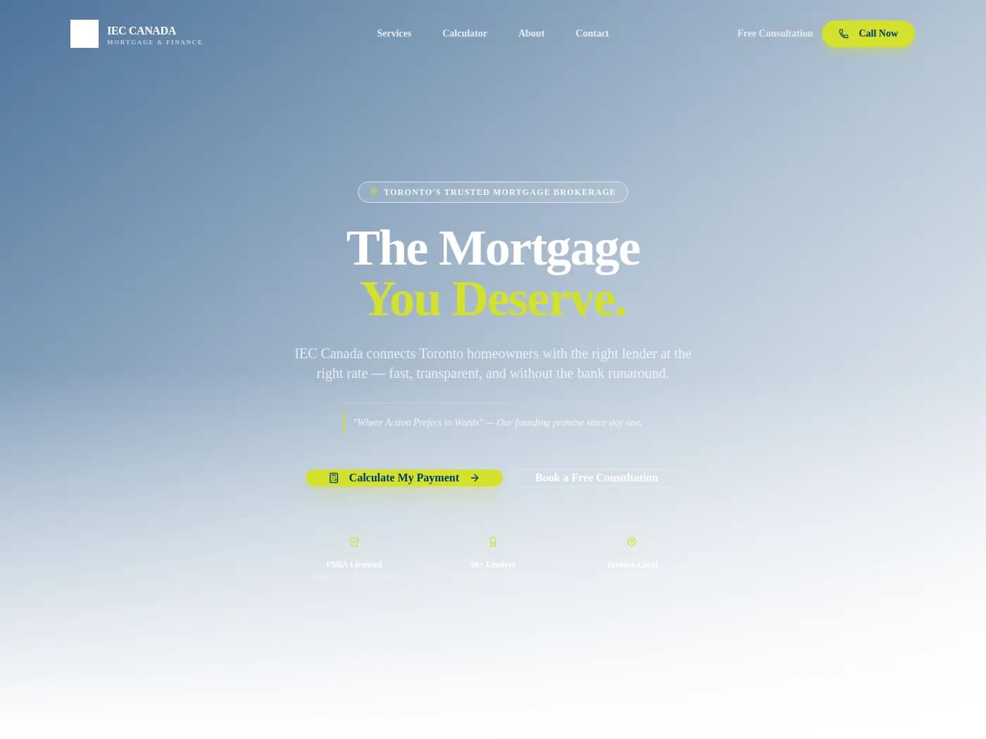 IEC Canada Mortgage Site