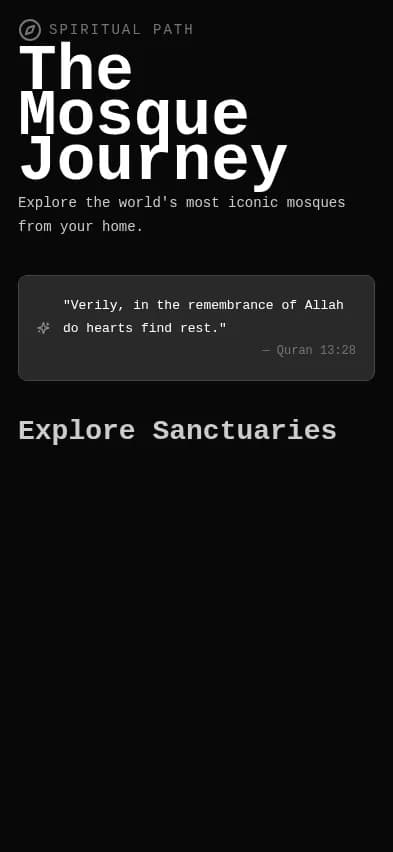 Mosque Journey App