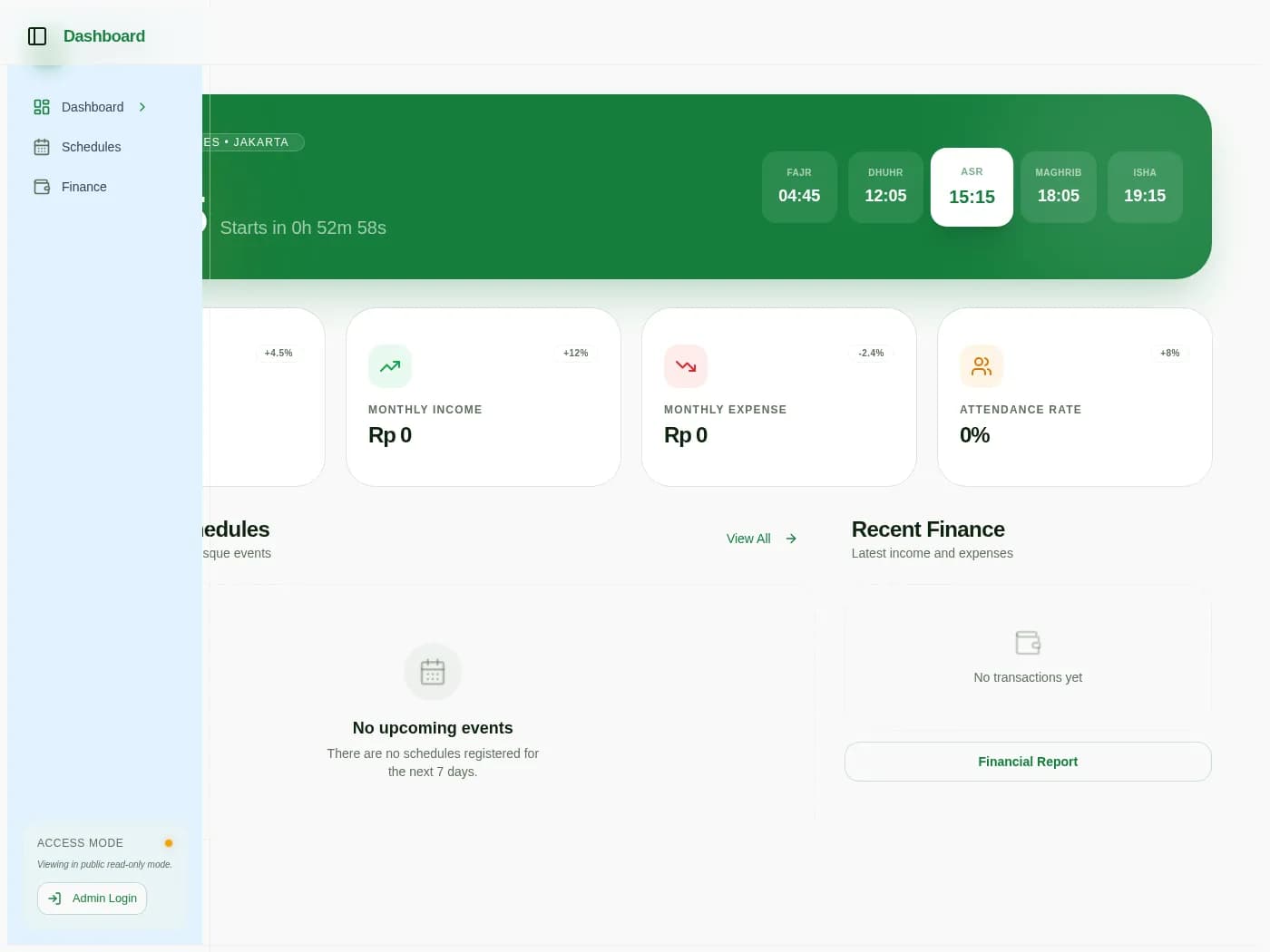 Mosque Management Hub
