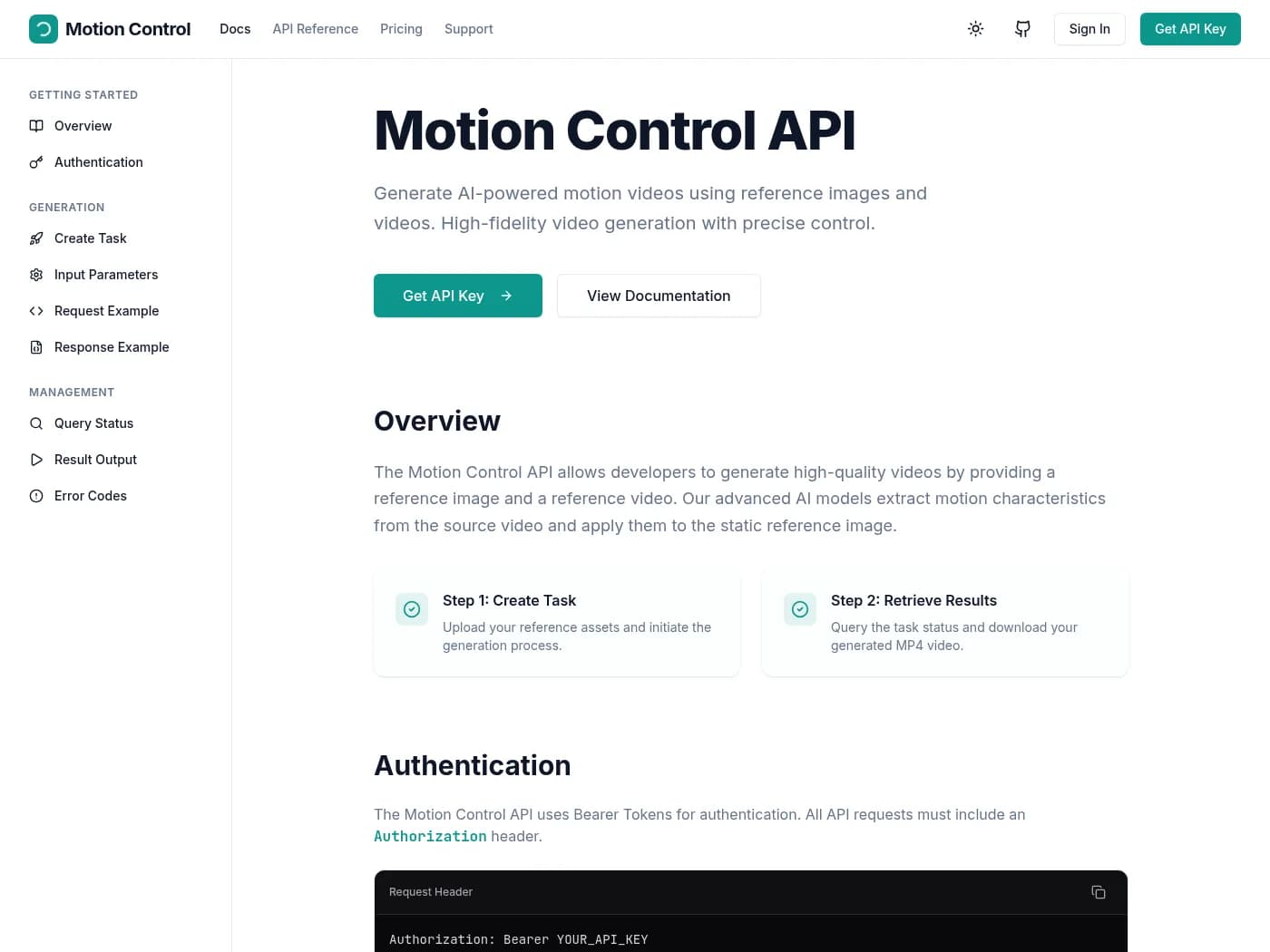 Motion Control Docs