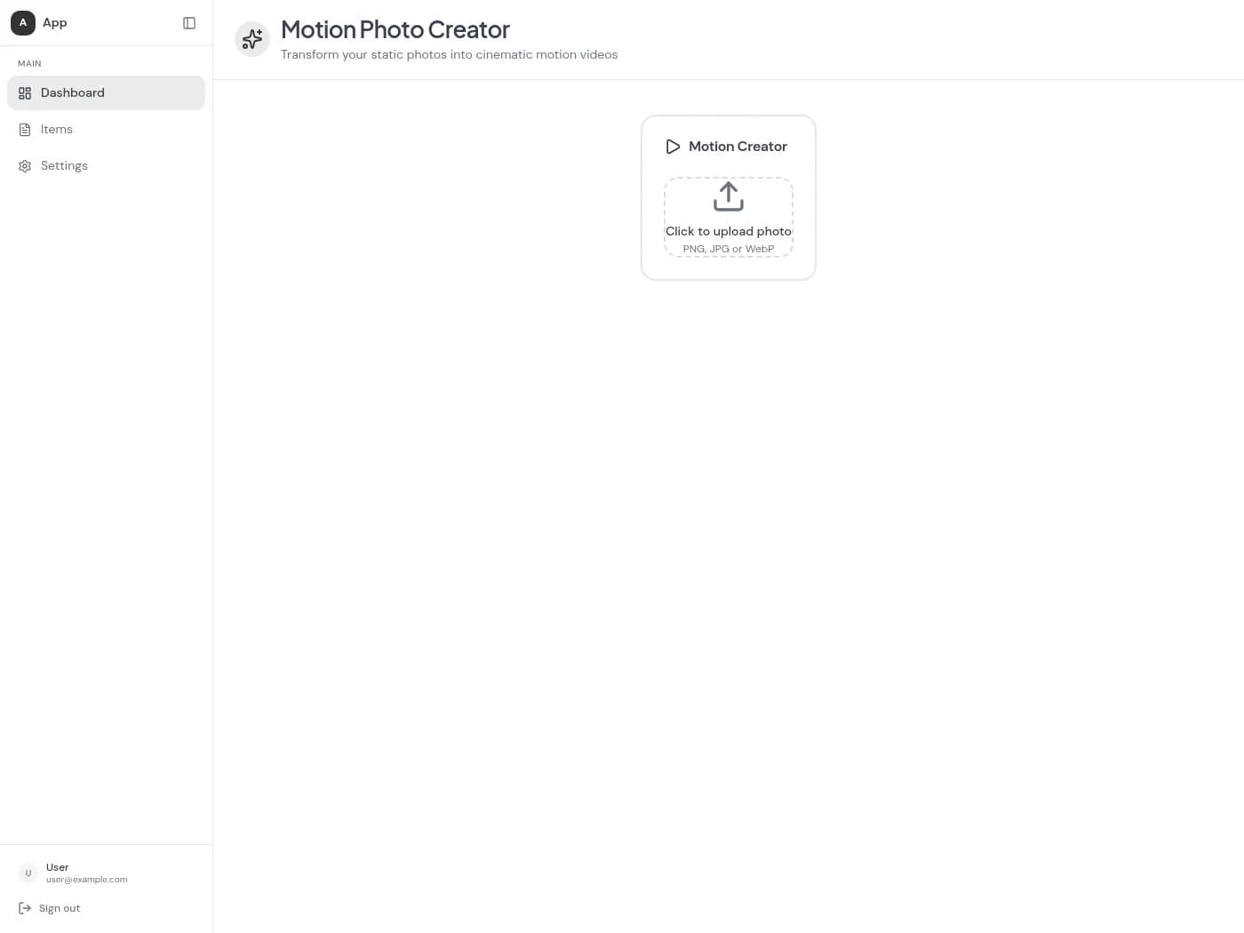 Motion Photo Creator