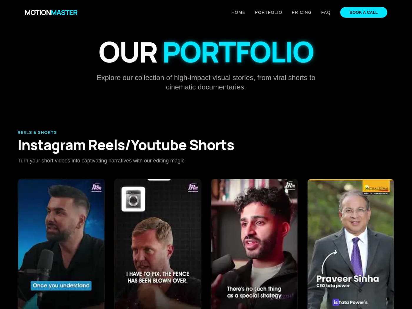 MotionMaster Portfolio Clone
