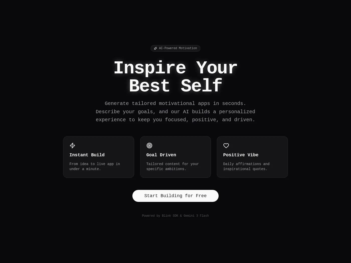 Motivation App Generator