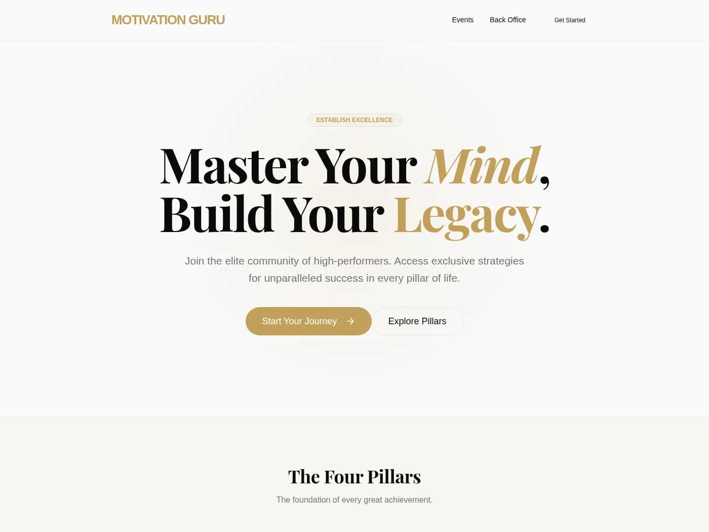 Motivation Guru Platform