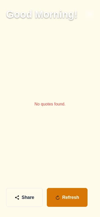 Morning Motivation App