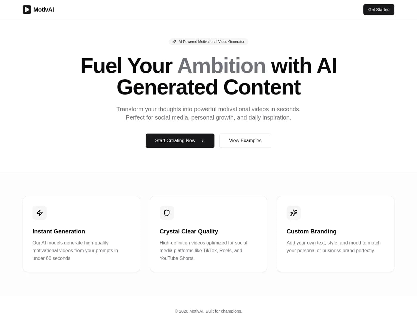 Motivation Video Maker