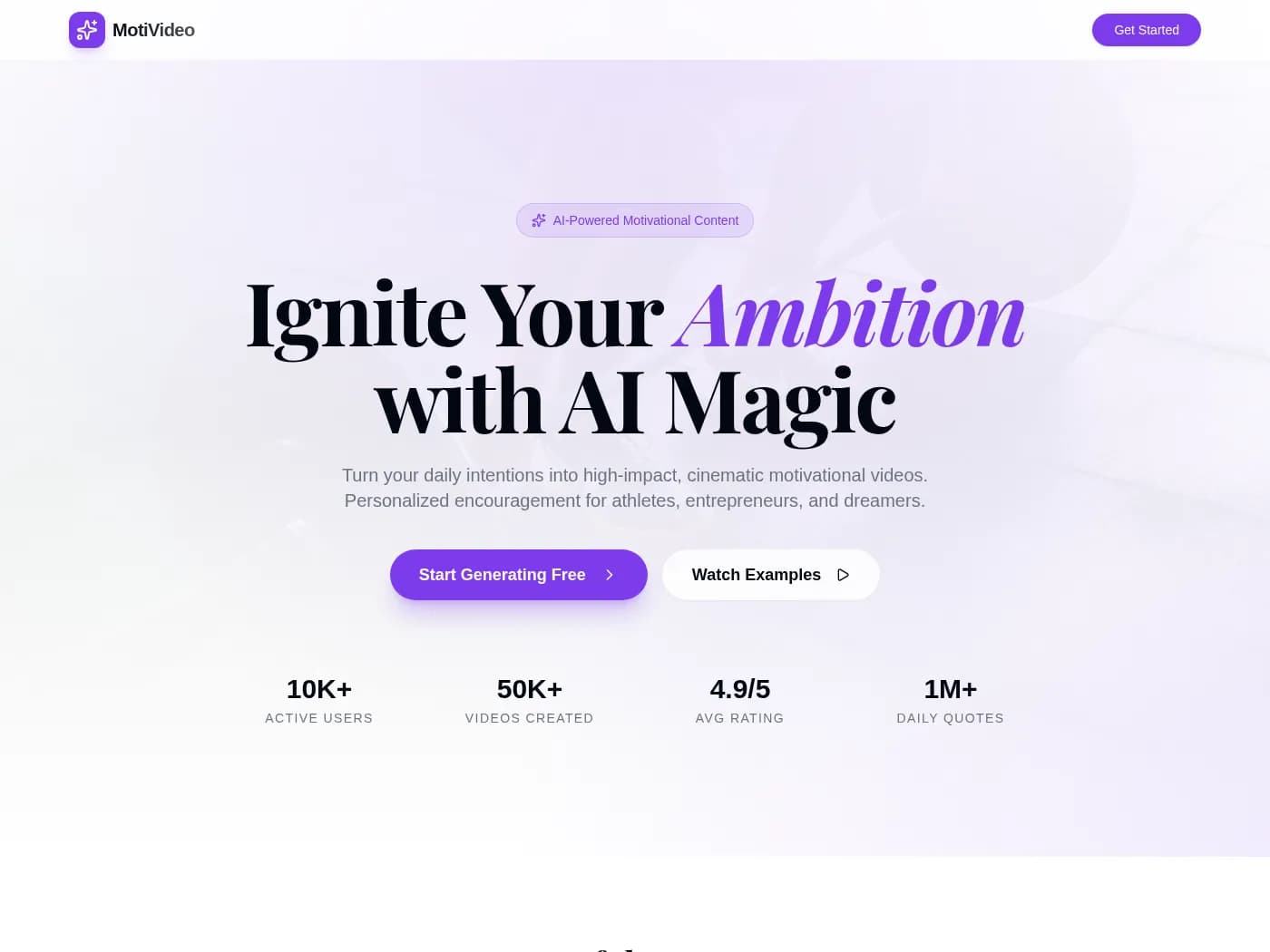 Motivation Video Generator