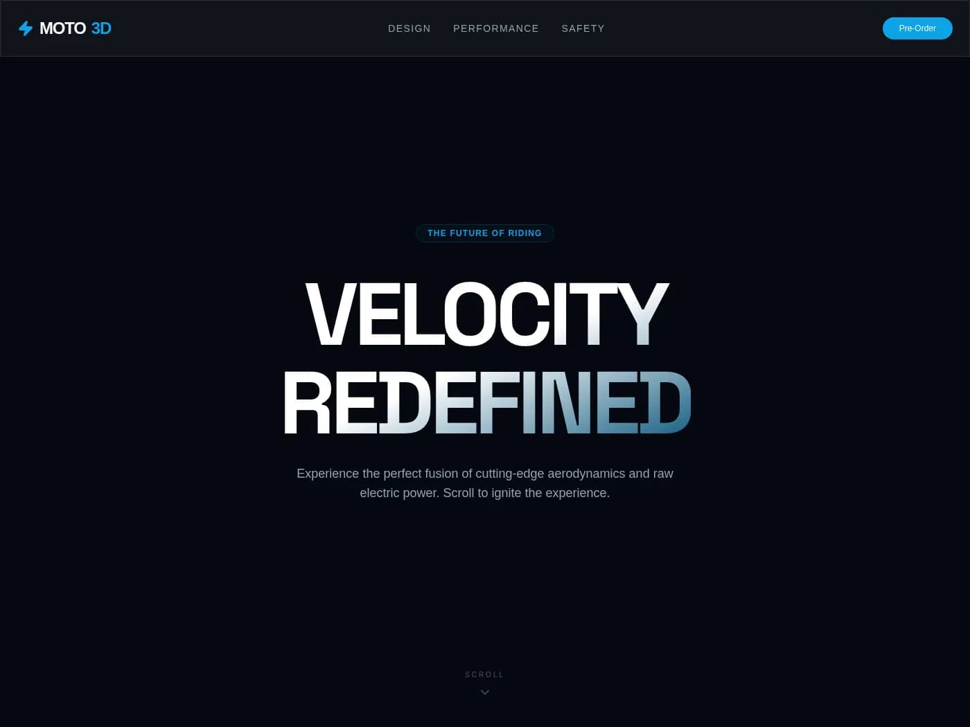 Moto3D Web Experience