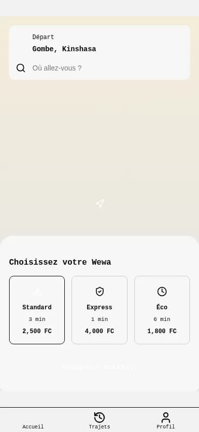 MotoTaxi RDC App