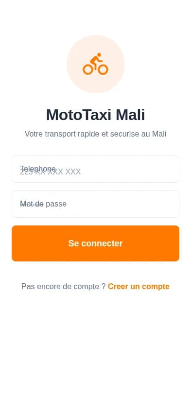 MotoTaxi Mali App