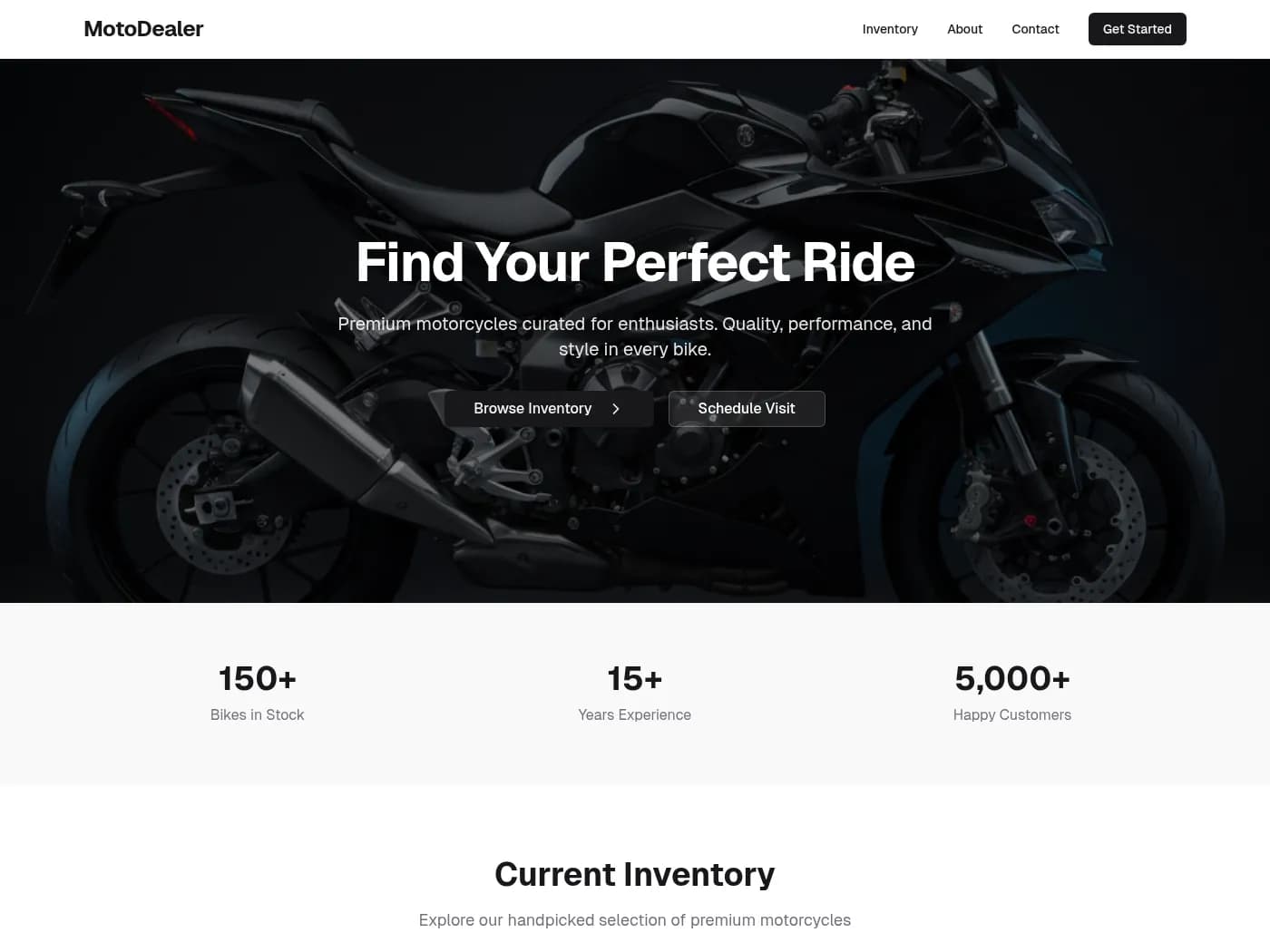 MotoDealer Website