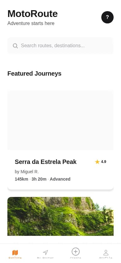 MotoRoute Explorer